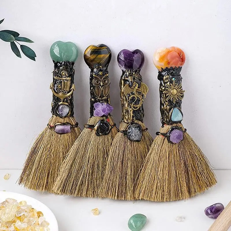 Natural Crystal Magic Broom – Yellow Sunrise