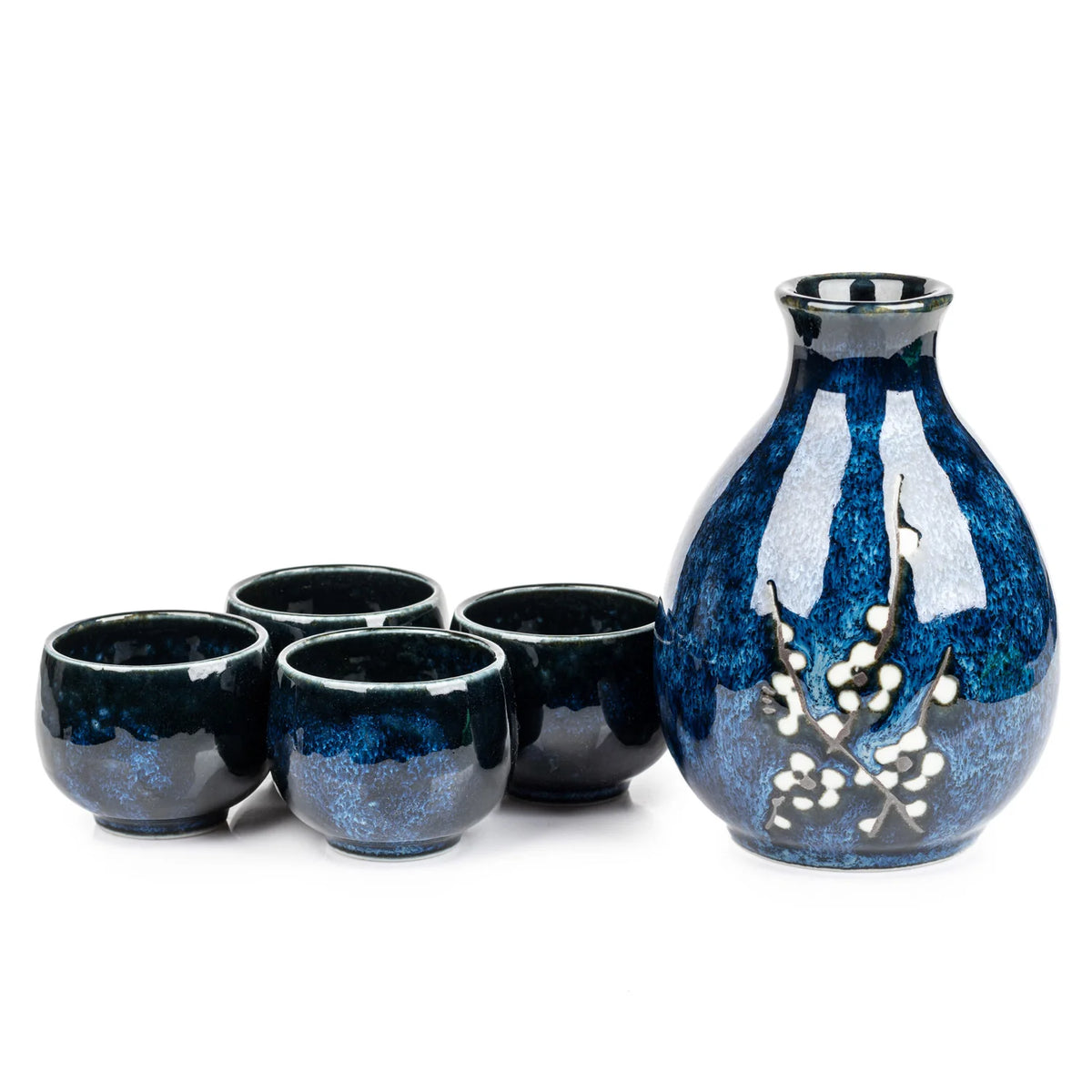 Sumi Japanese Sake Set – Yellow Sunrise