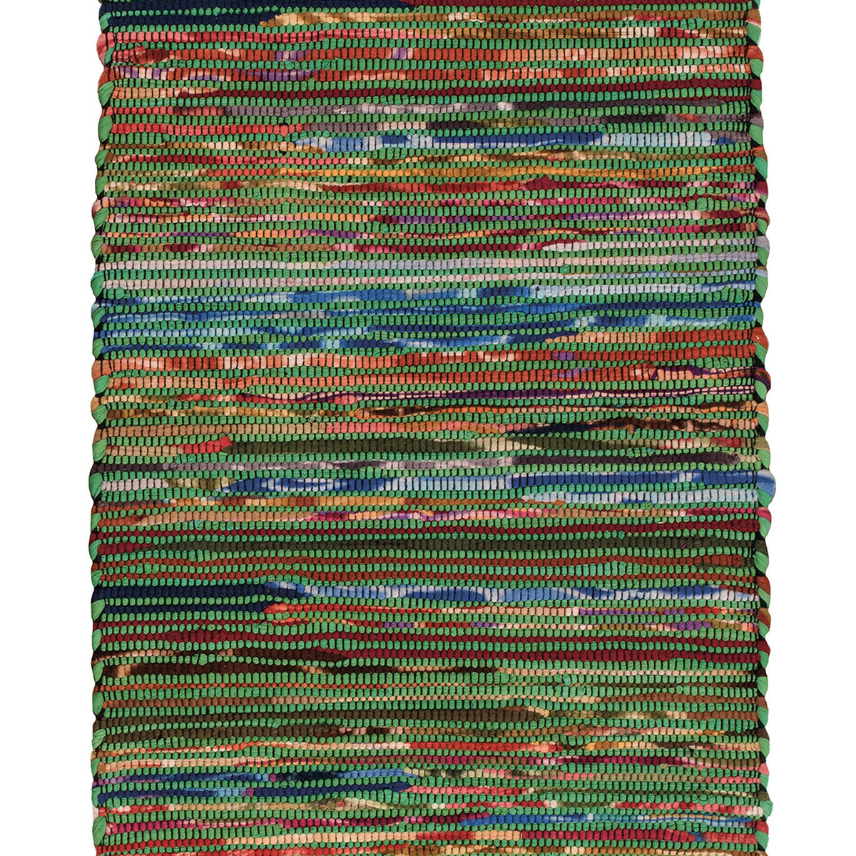 Recycled Cotton and Fleece Chindi Rug Green - 2 sizes – Yellow Sunrise