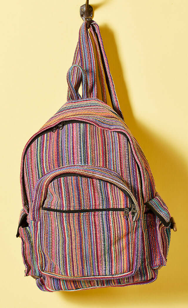 Rainbow Gheri Backpack – Yellow Sunrise